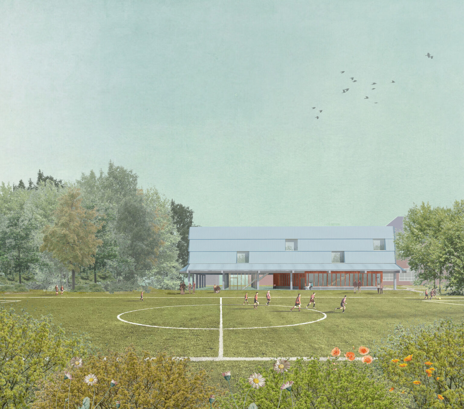 New sports hall for College Hagelstein – NU architectuuratelier